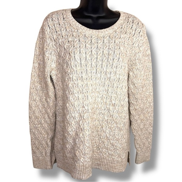 JEANNE PIERRE | Sweaters | Vintage Large Jeanne Pierre Neutral Light ...